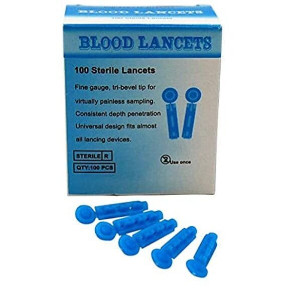 BLOOD 100 STERILE LANCETS